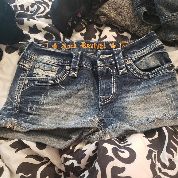 Rock Revival | Shorts | Rock Rival Size 25 Blue Jeans Denim | Poshmark